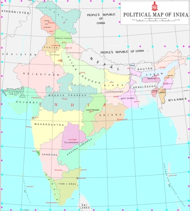 Map Images Of India