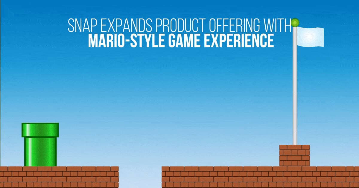 Snap expands its offering with Mario-style game experience