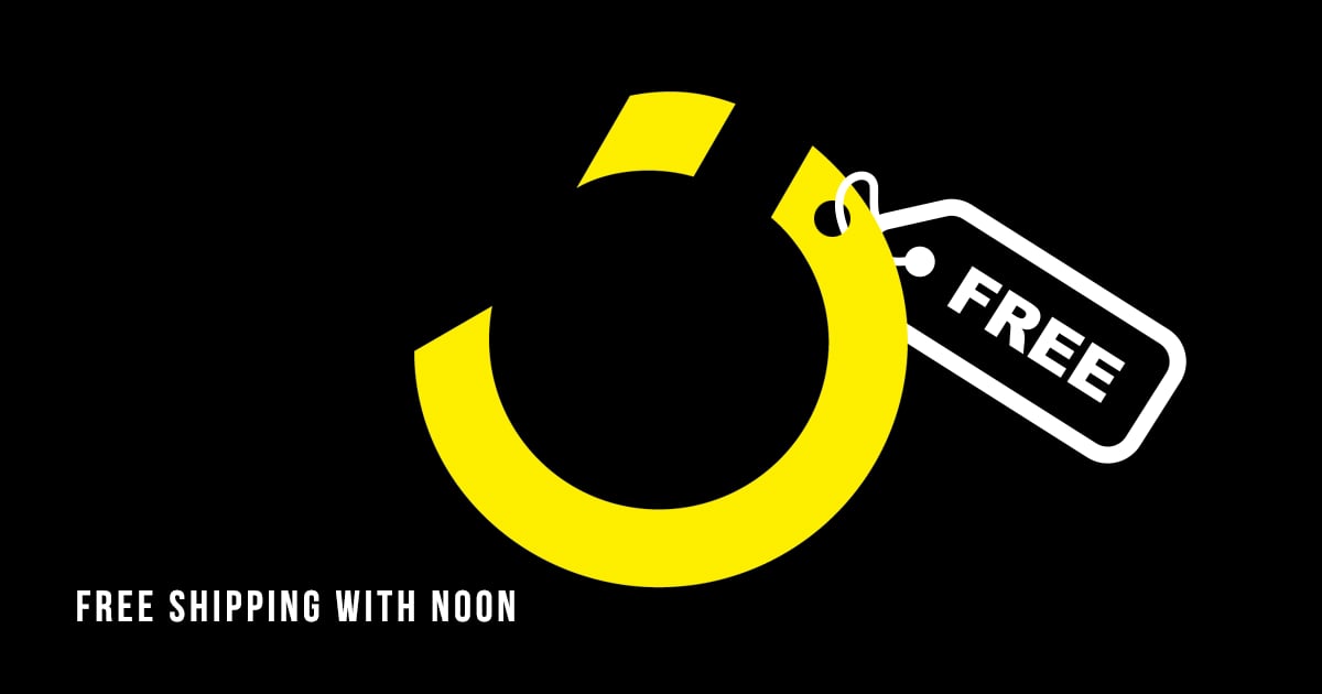 Noon offers free shipping.