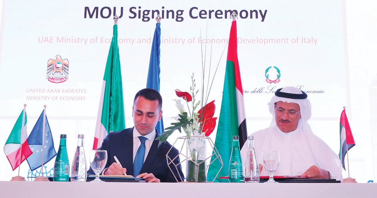 UAE and Italy sign two MoUs
