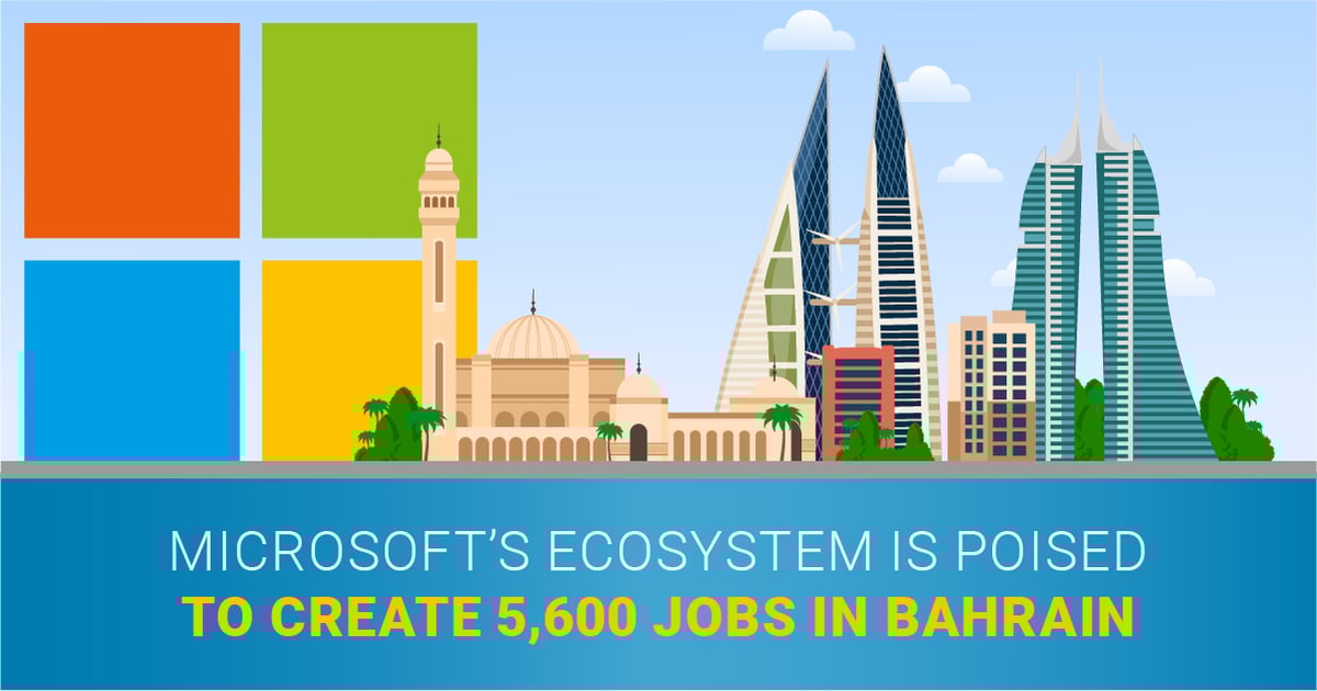 Microsoft’s ecosystem is poised to create 5,600 jobs in Bahrain