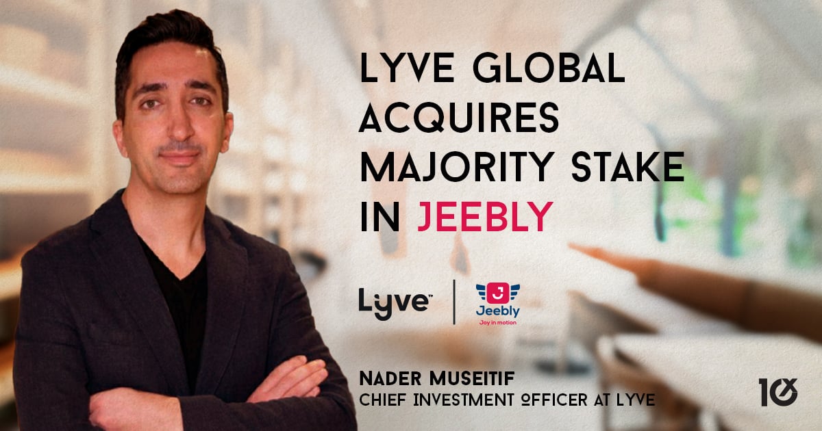 Lyve Global acquires majority stake in Jeebly