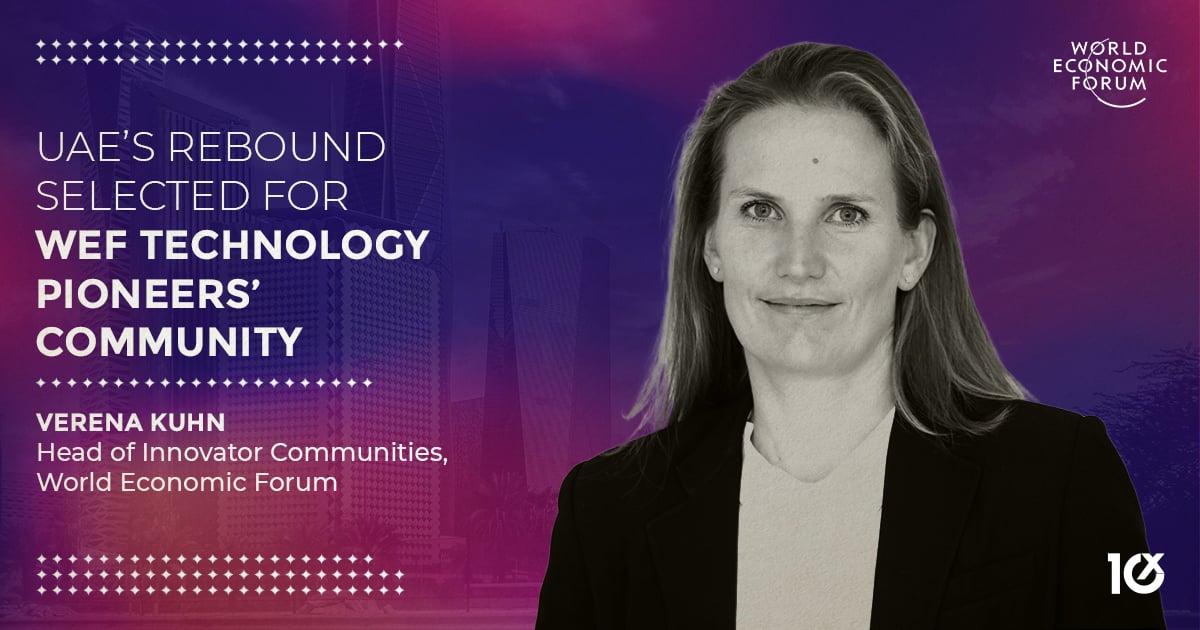 UAE’s Rebound selected for WEF Technology Pioneers’ Community