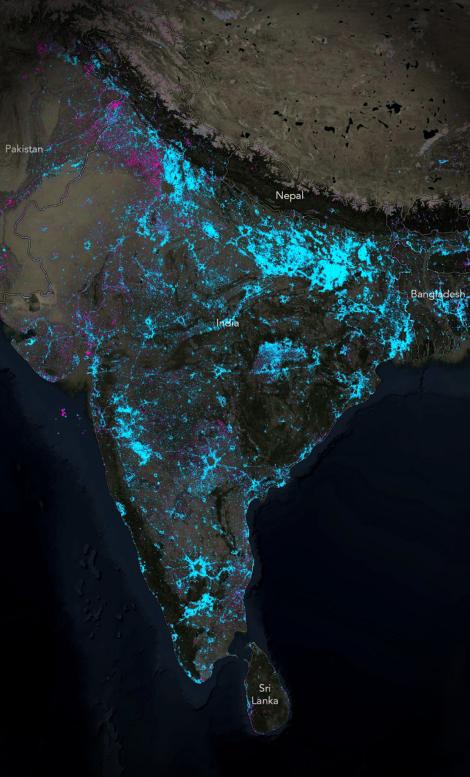 Night-Time Map Released By ‘National Geographic’ Shows The Success Of ...