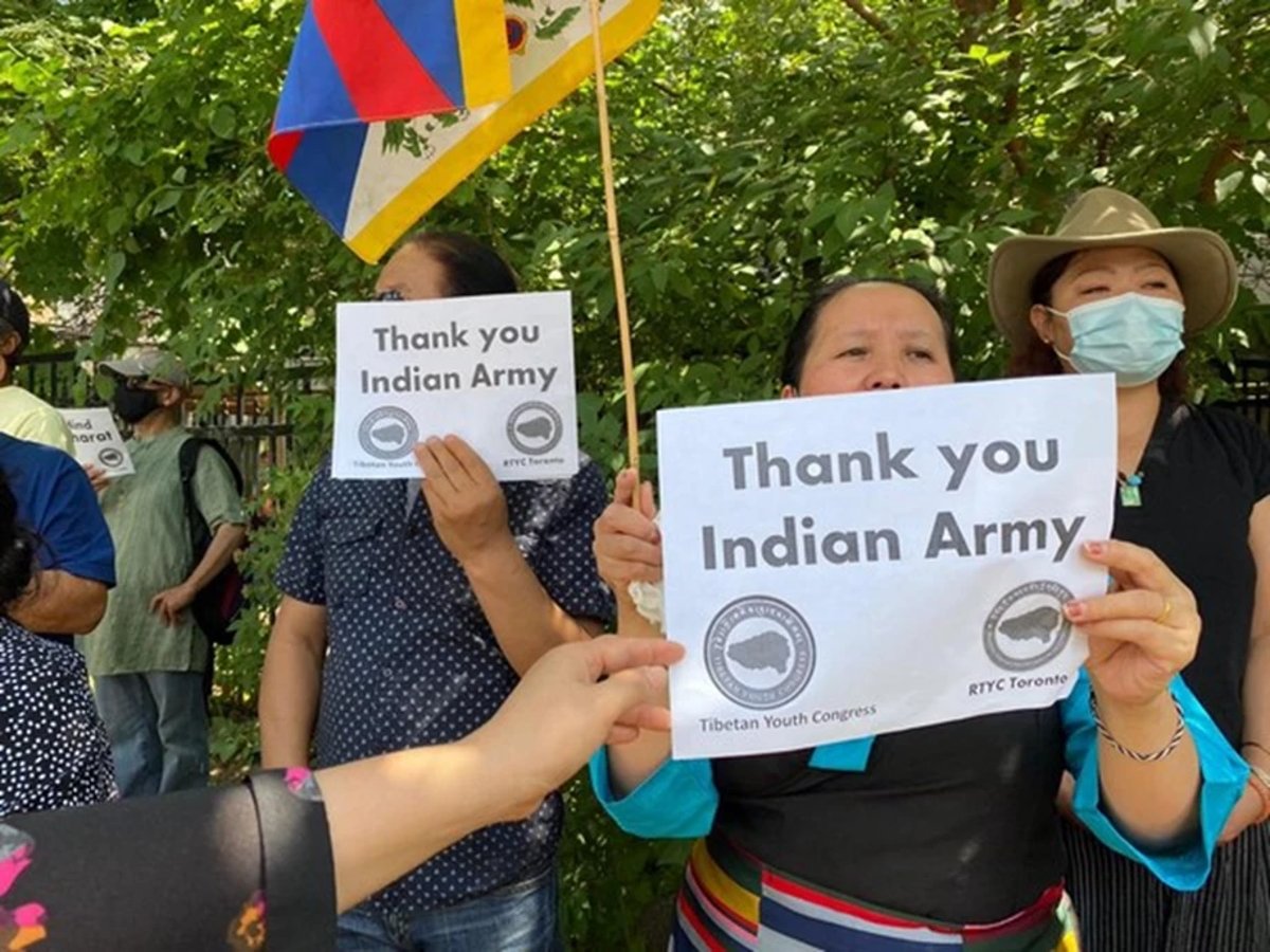 'China Out Of Tibet Now': Tibetans Protest In Canada And The US Against ...