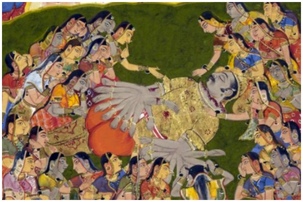 Ravana’s Death And Mandodari’s Lamentation