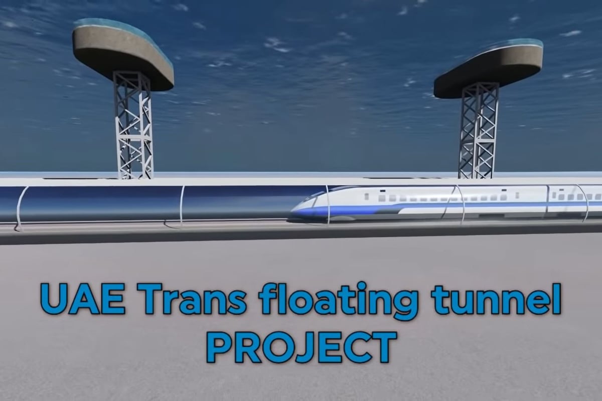 UAE Explores An Ultra-Futuristic Underwater Rail Tunnel Between Mumbai ...