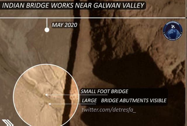 Ladakh: Here’s A New Satellite Image of Galwan Valley Bridge Built By ...