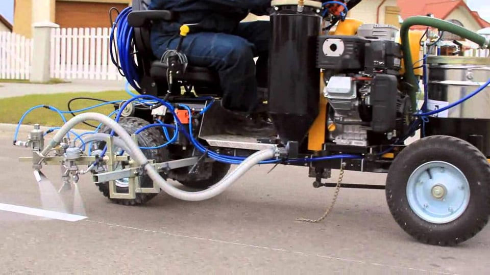 Can a robot be used for pre-marking a road?