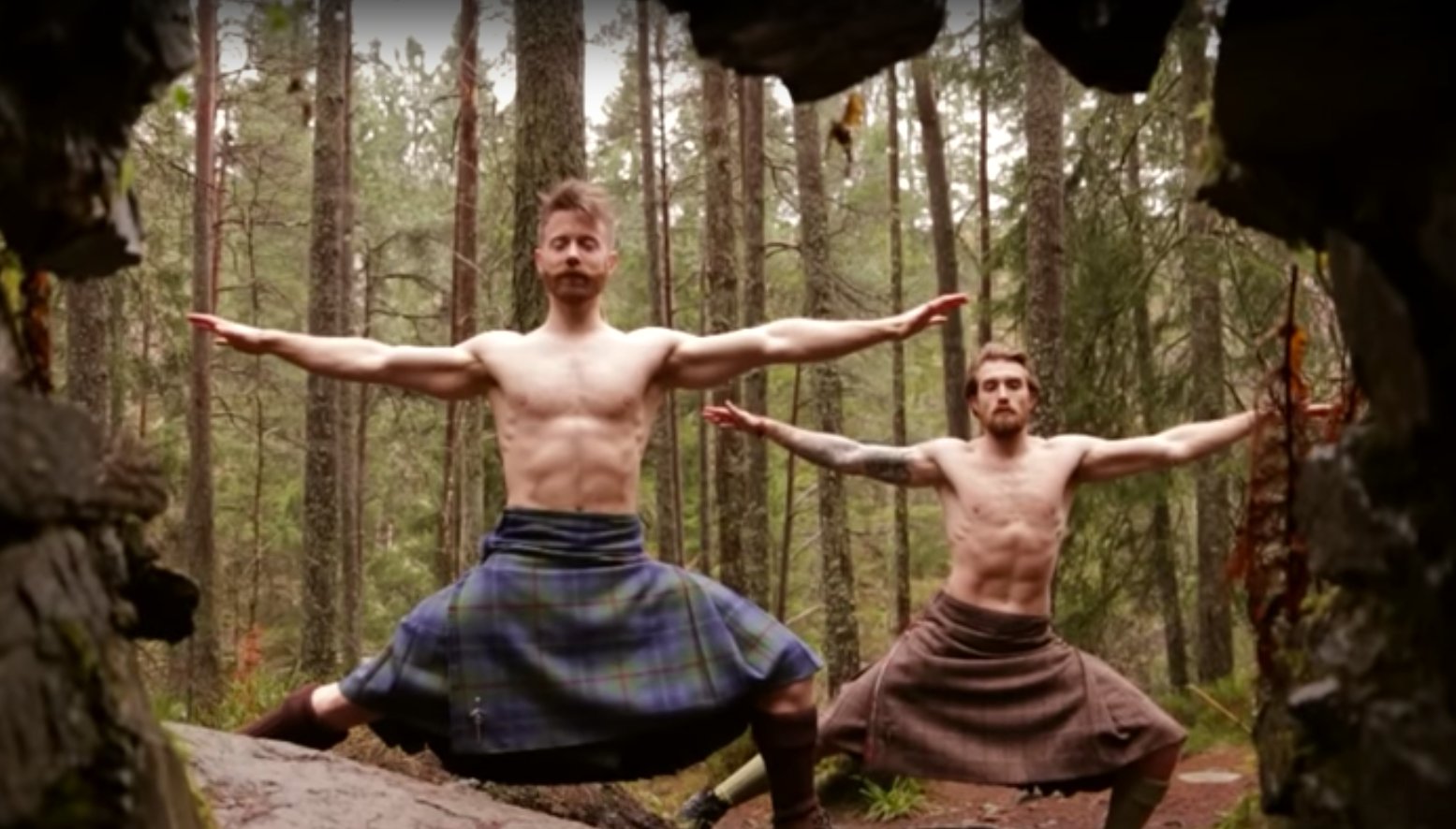 Ripped Scots Doing Forest Yoga in Kilts? Why Wouldn’t You Click? - The ...