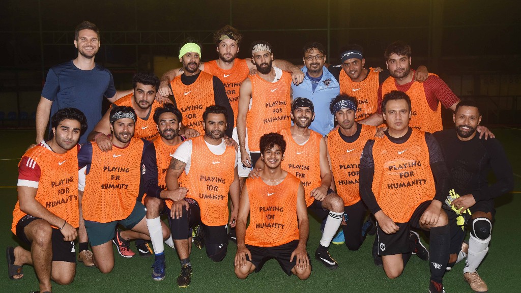 Pics: Ranbir, Varun, Arjun, Akash Ambani Play Football For a Cause ...