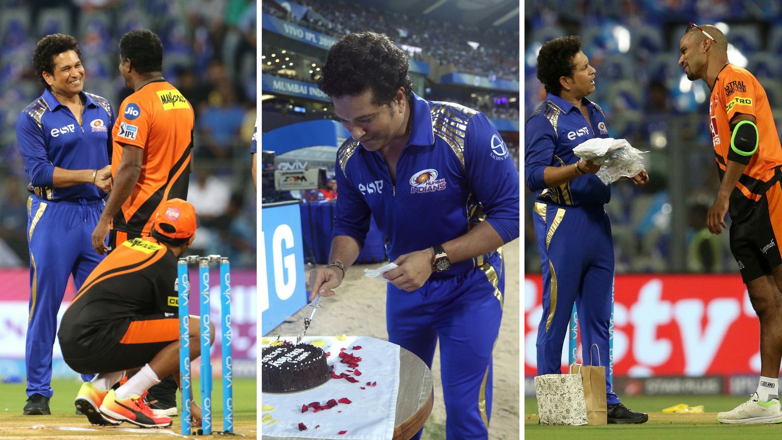 Sachin Celebrates His Birthday With Friends and Fans at Wankhede - The ...