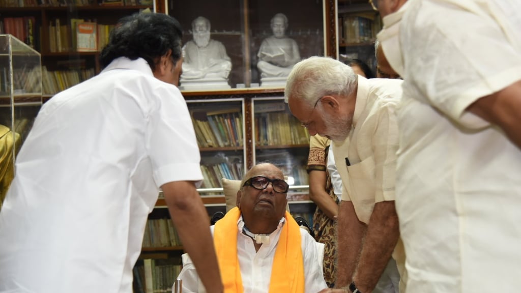 Karunanidhi Death: Prime Minister Narendra Modi Reacts on Twitter As DMK Chief M Karunanidhi ...