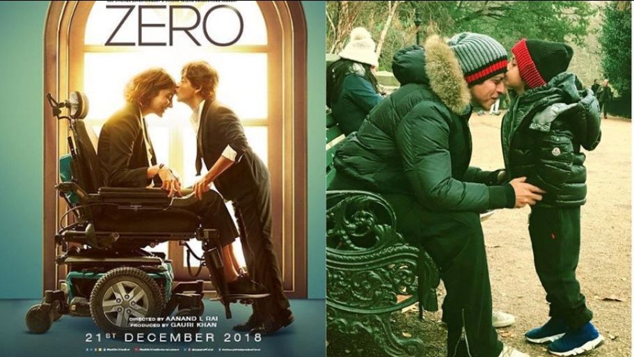 Cute Alert! : Shah Rukh Khan & AbRam Recreate ‘Zero’ Poster