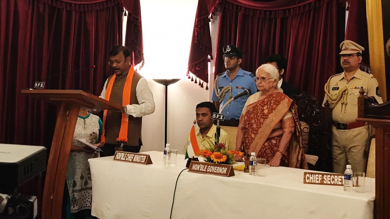 Hours After Quitting MGP, Pawaskar Inducted in Goa Cabinet