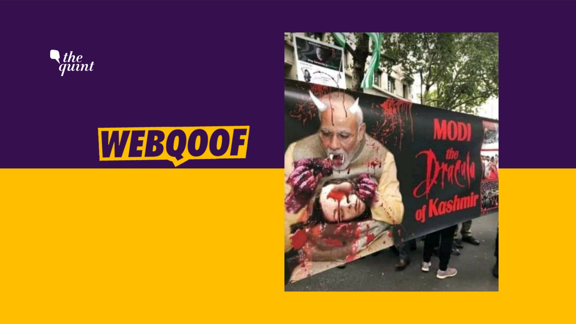 PM Modi Viral Poster Fact Check: Poster Showing Modi as ‘Dracula of ...