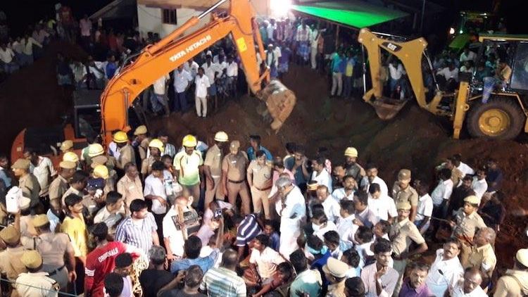 Efforts Underway to Rescue TN child Sujith who Fell Into Borewell
