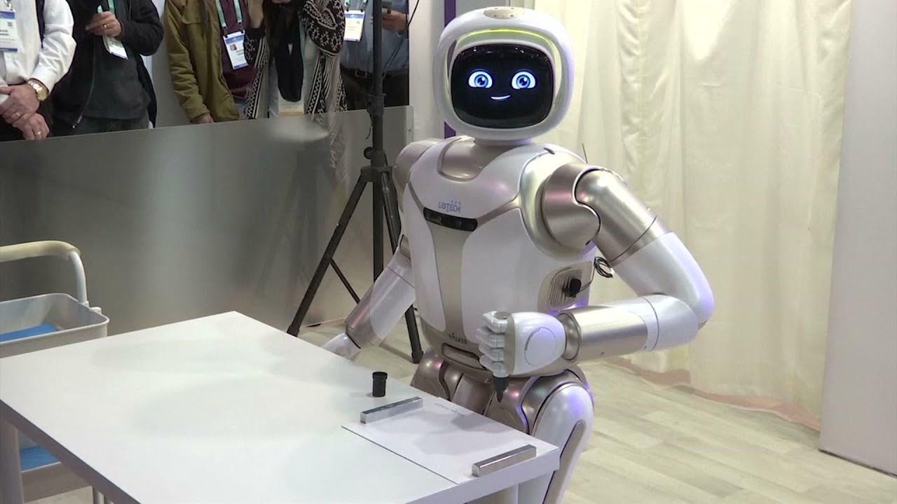 Meet Friendly Robot Walker Who Can Talk, Paint, Do Yoga & More