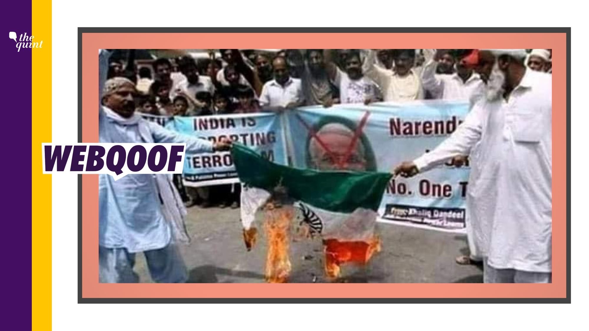 CAA Protesters Burning Indian Flag Fact Check: Pakistanis Burning ...