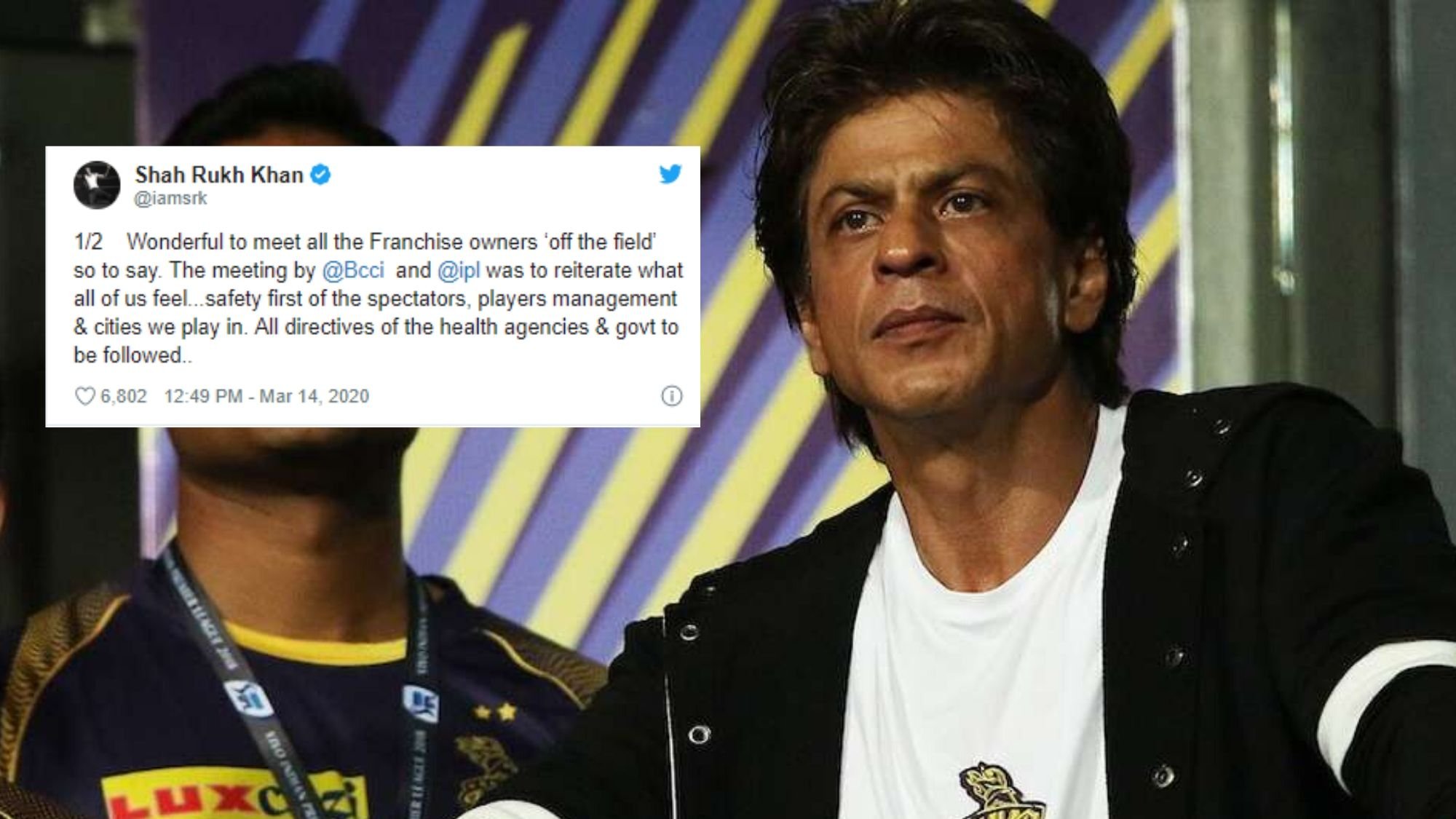 Hope COVID-19 Subsides and IPL Goes on: KKR Owner Shah Rukh Khan After ...