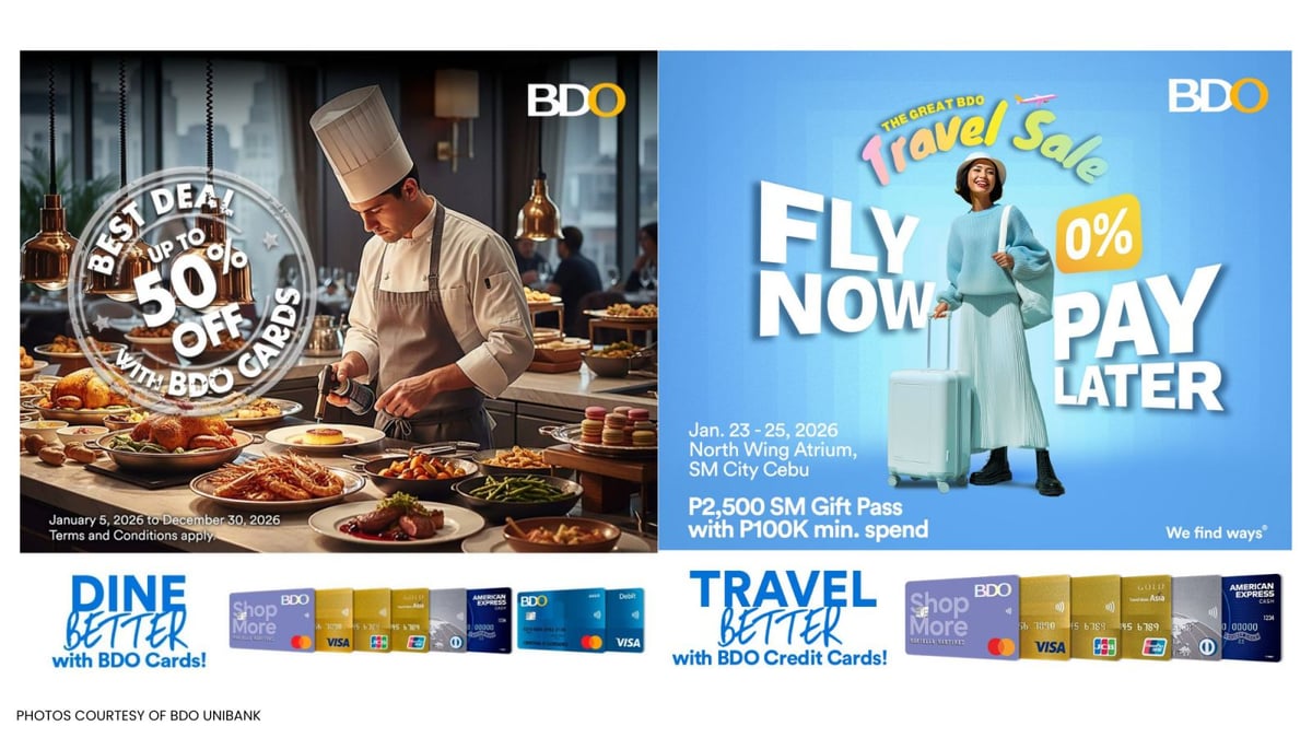 BDO cards unlock dining deals, travel perks to kick off 2026 | Daily ...